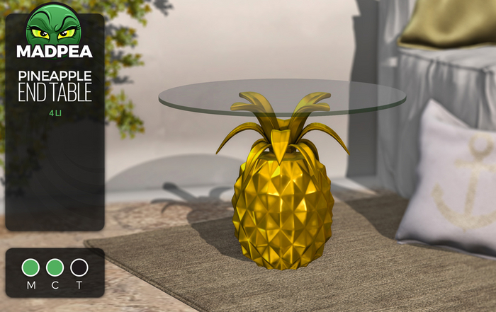 Second Life Marketplace - MadPea Pineapple End Table